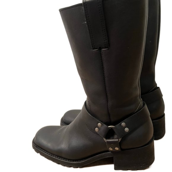 BP Norstoms | Shoes | Bp Norstroms Womens Black Leather Biker Boots ...